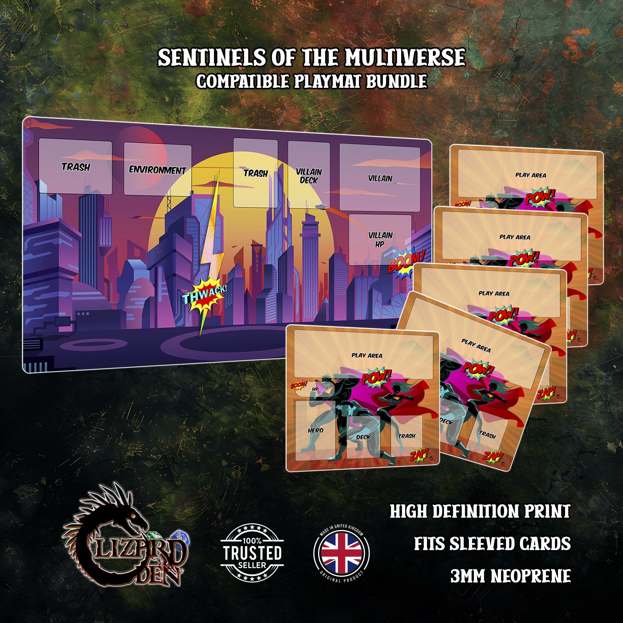 Sentinels Of The Multiverse Custom Mat Set – Lizard Den
